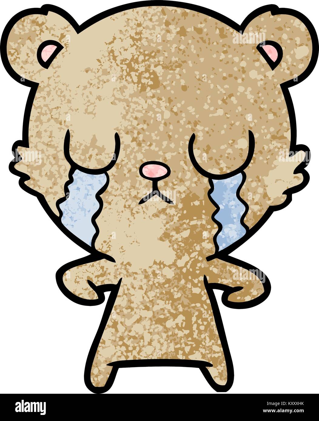crying cartoon bear Stock Vector Image & Art - Alamy