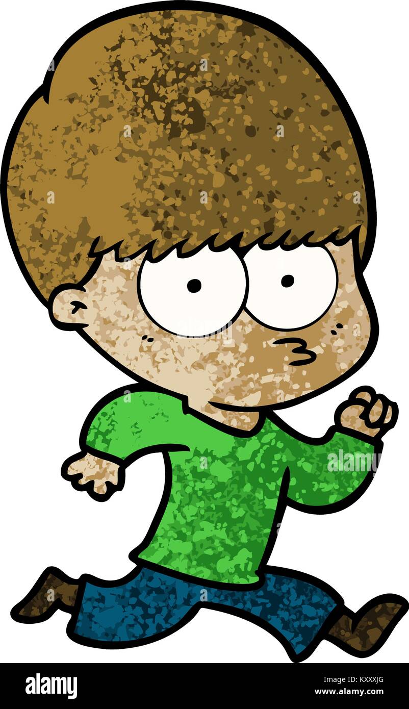 nervous cartoon boy Stock Vector Image & Art - Alamy
