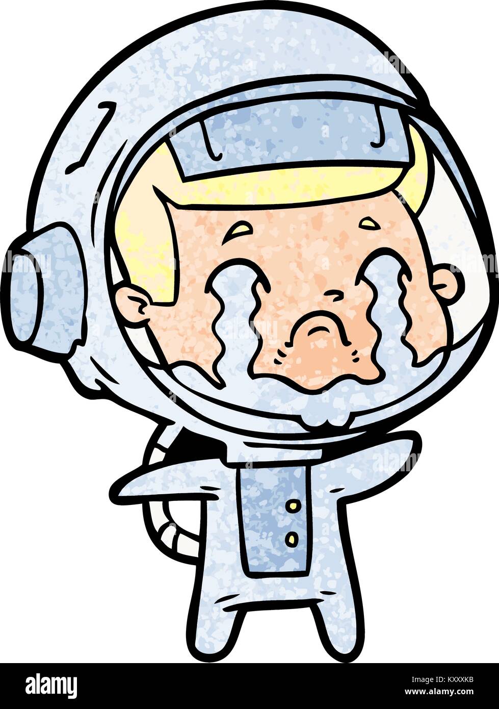 cartoon crying astronaut Stock Vector Image & Art - Alamy