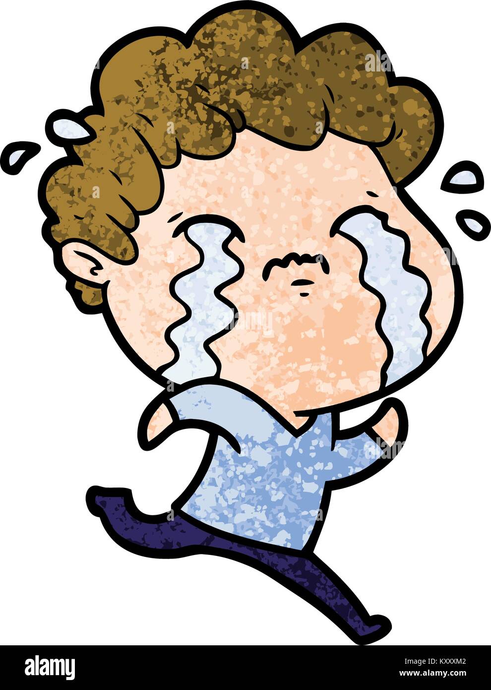 cartoon man crying Stock Vector Image & Art - Alamy