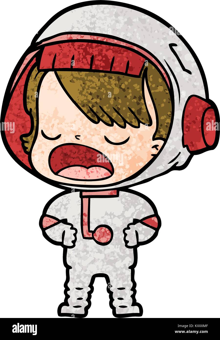 cartoon talking astronaut Stock Vector Image & Art - Alamy