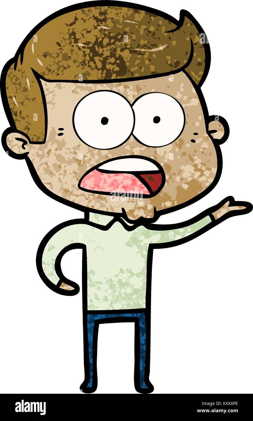 cartoon shocked man Stock Vector Image & Art - Alamy