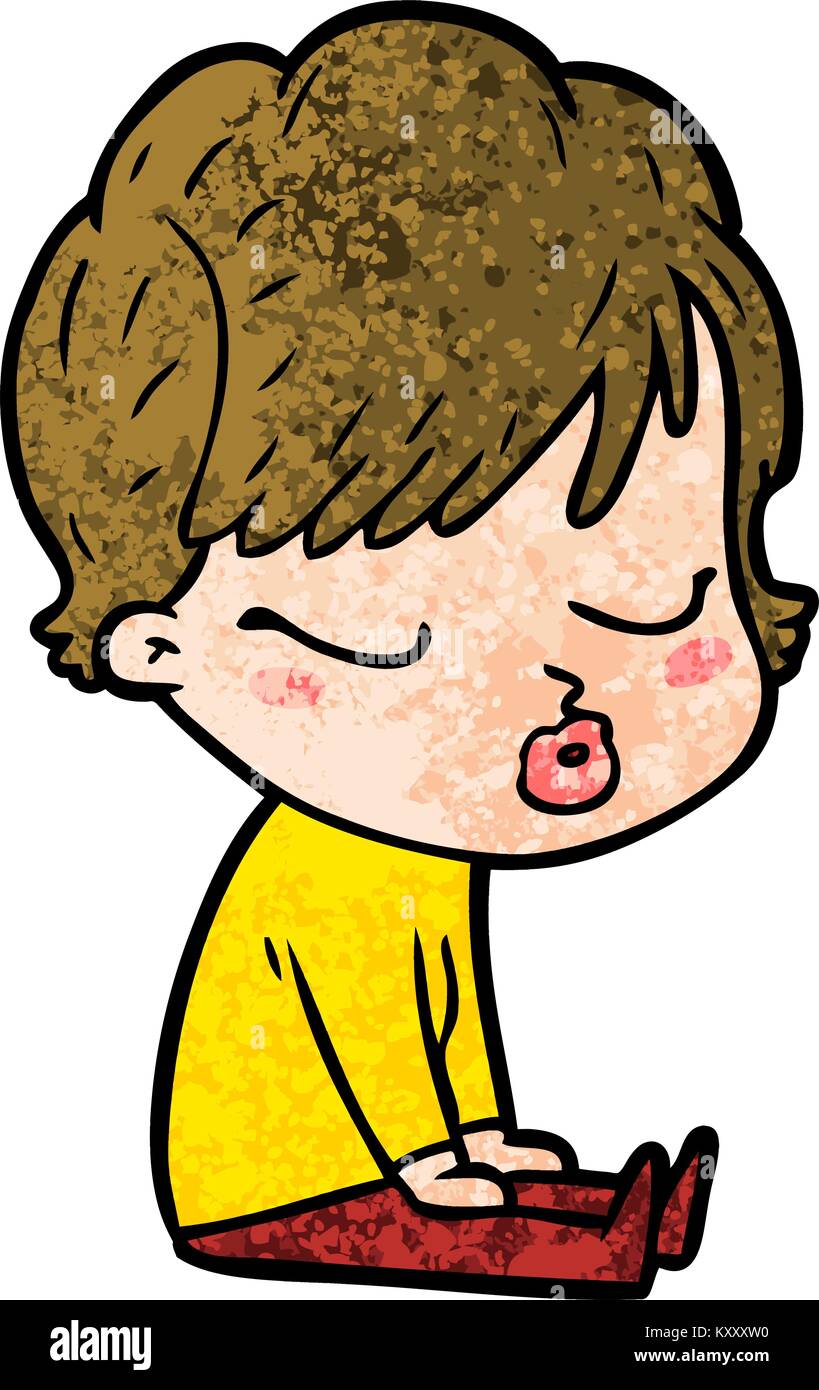 cartoon woman with eyes shut Stock Vector Image & Art - Alamy