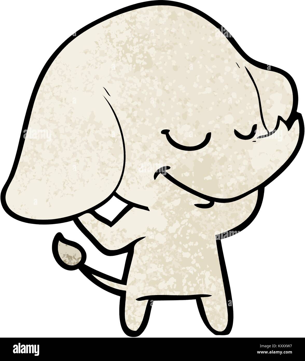 cartoon smiling elephant Stock Vector Image & Art - Alamy