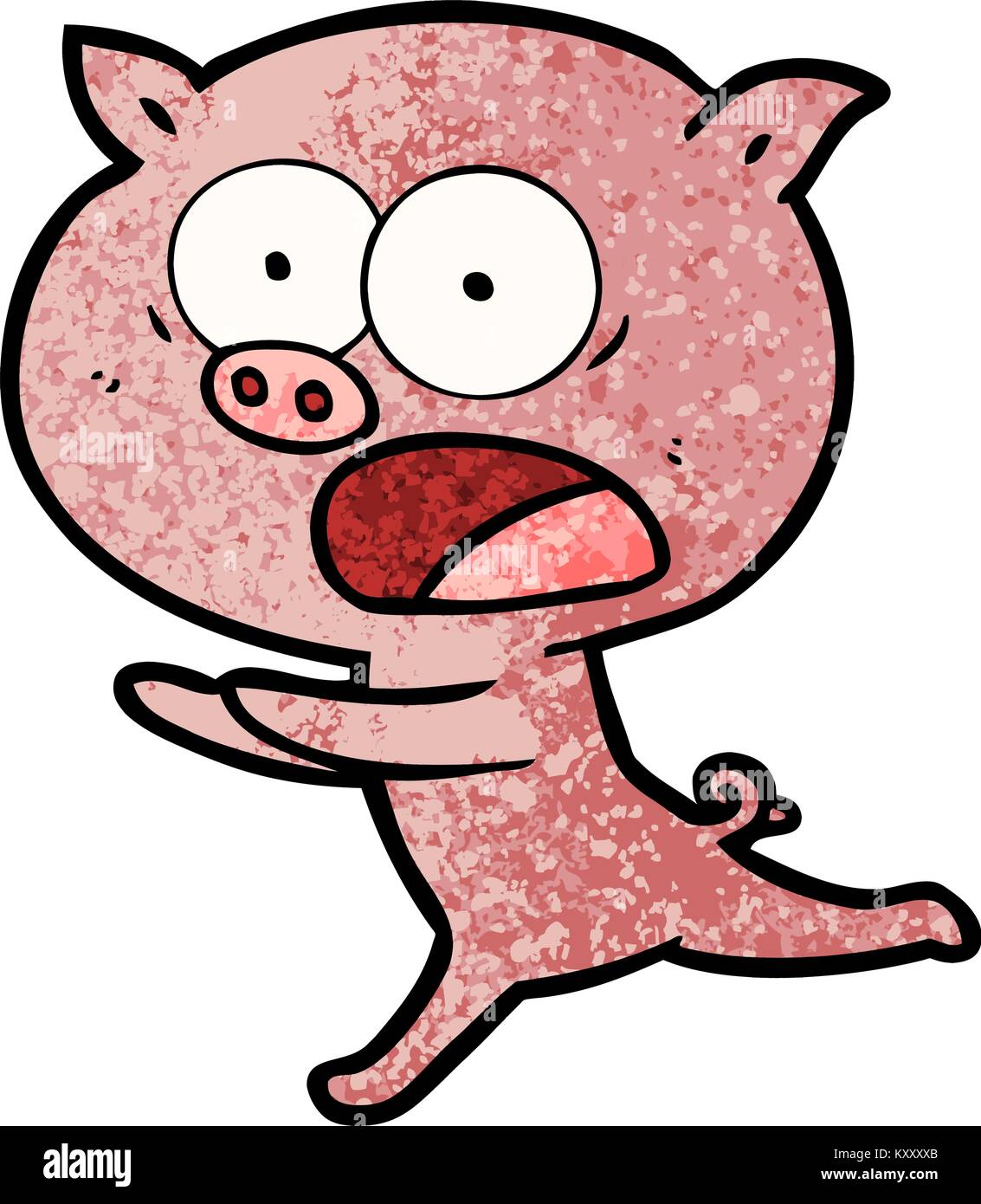 cartoon pig running Stock Vector Image & Art - Alamy