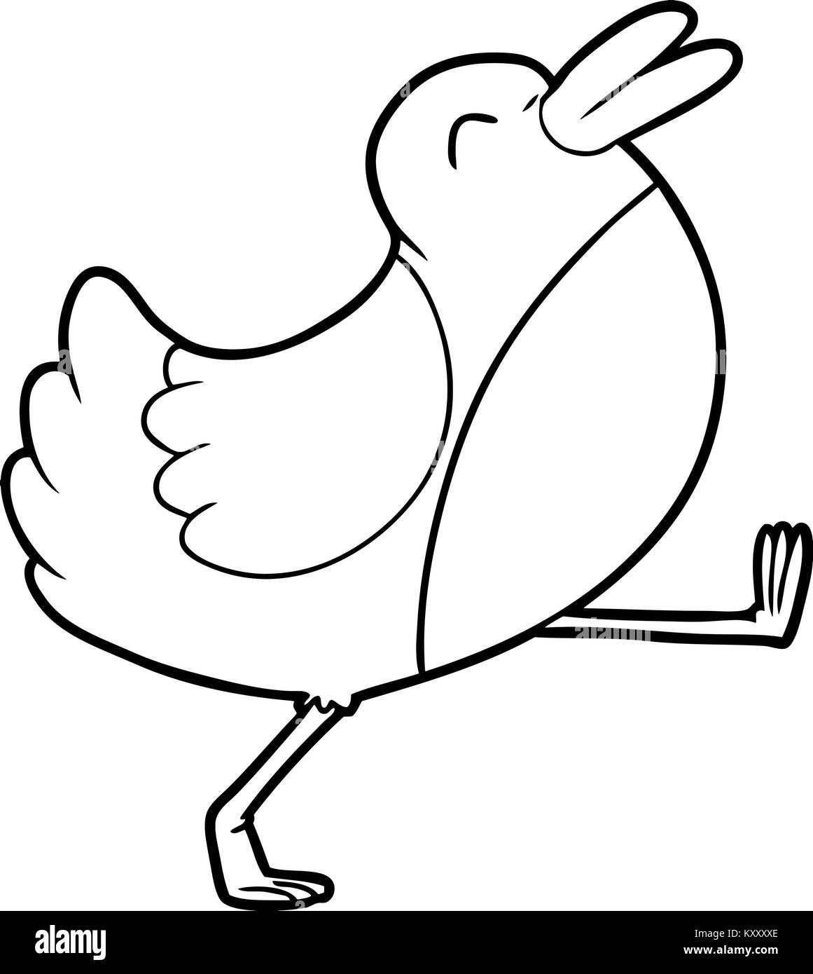 funny cartoon bird walking Stock Vector Image & Art - Alamy