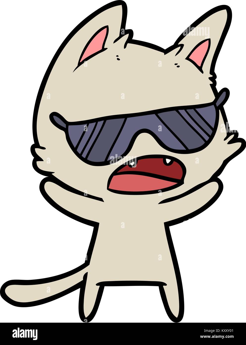 talking cat cartoon Stock Vector Image & Art - Alamy