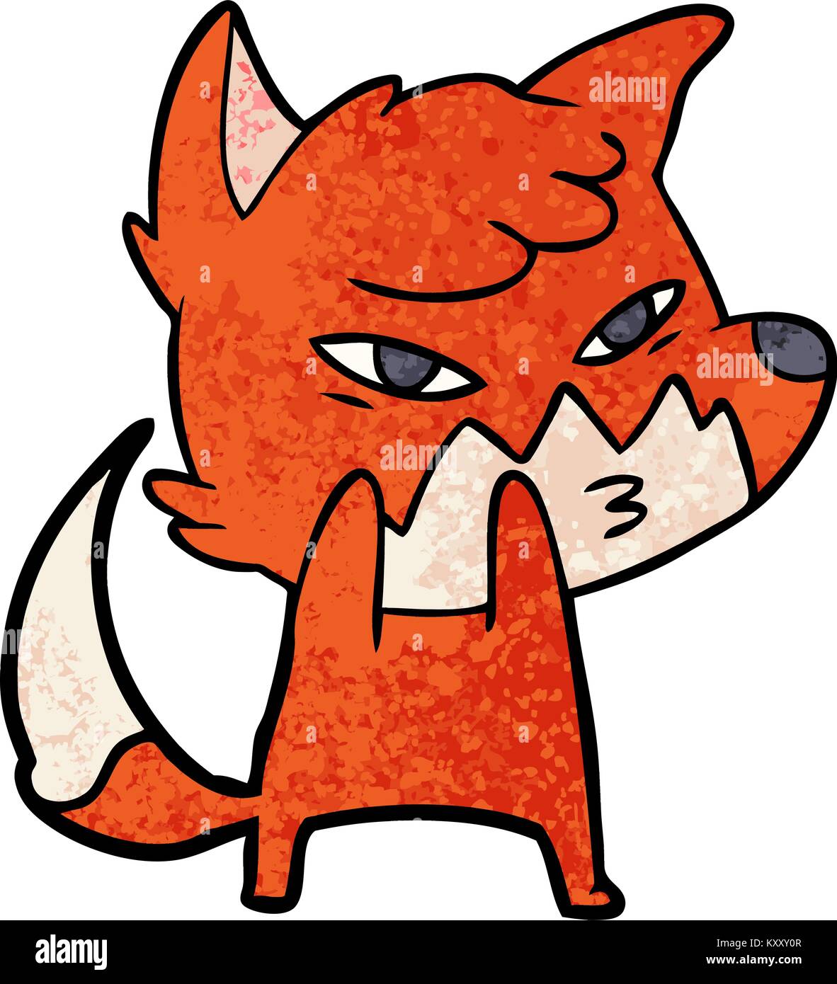 clever cartoon fox Stock Vector Image & Art - Alamy