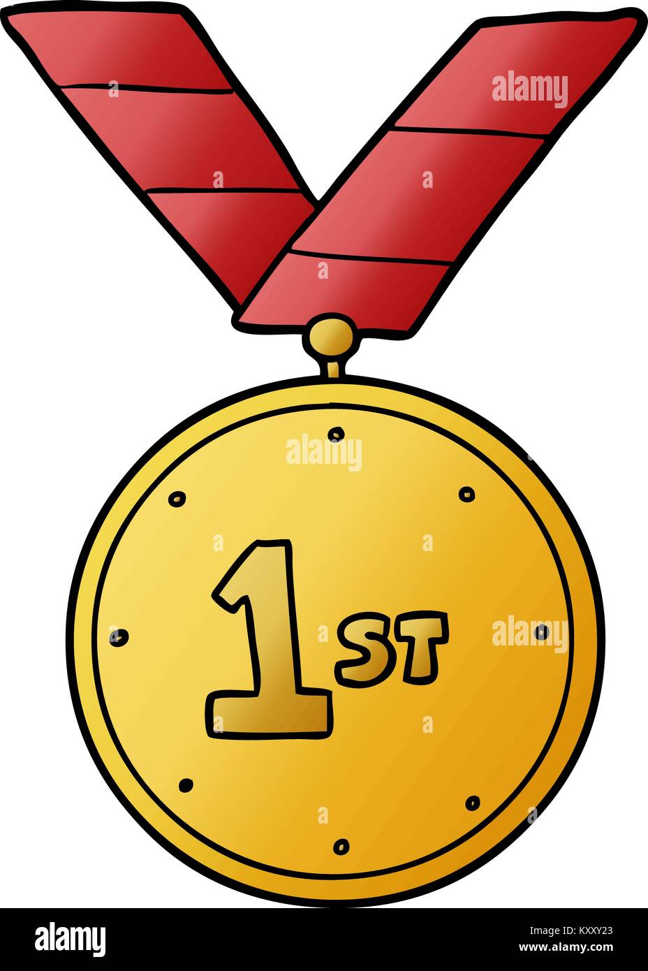 cartoon sports medal Stock Vector Image & Art - Alamy