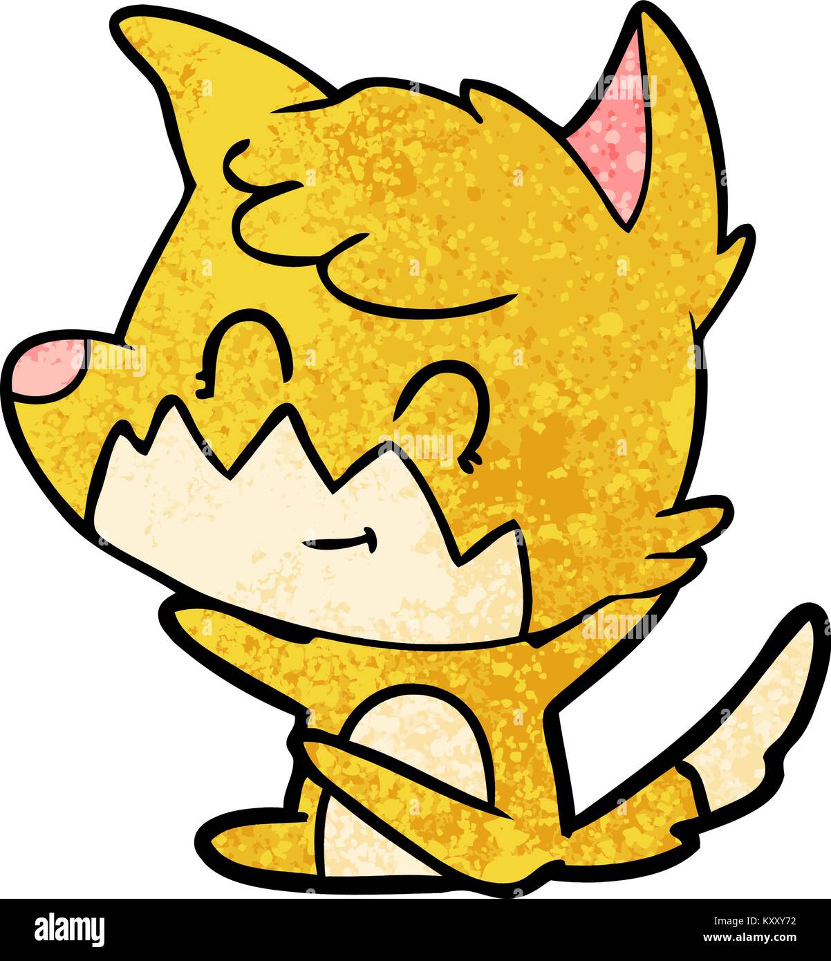 cartoon friendly fox Stock Vector Image & Art - Alamy