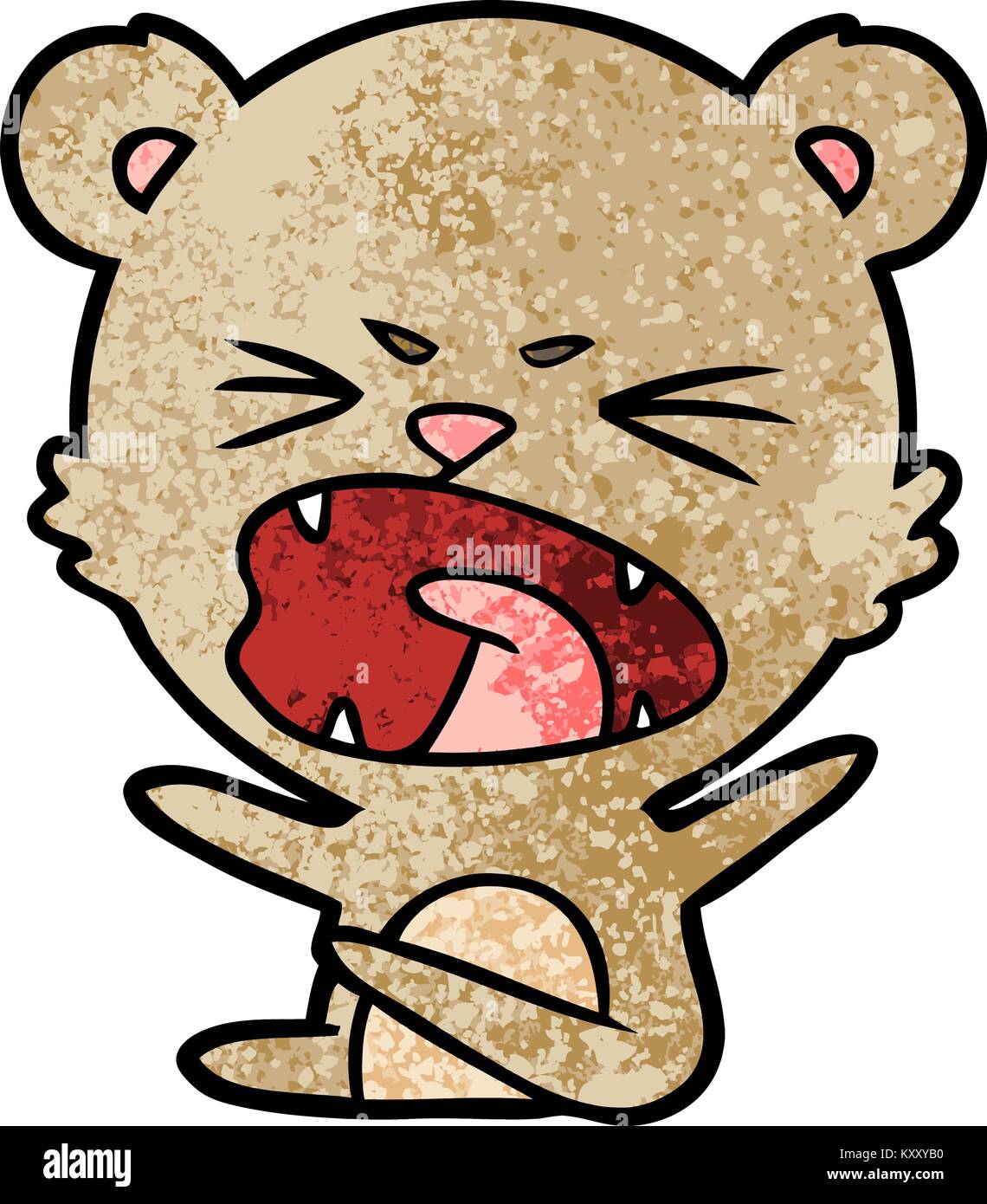 angry cartoon bear Stock Vector Image & Art - Alamy