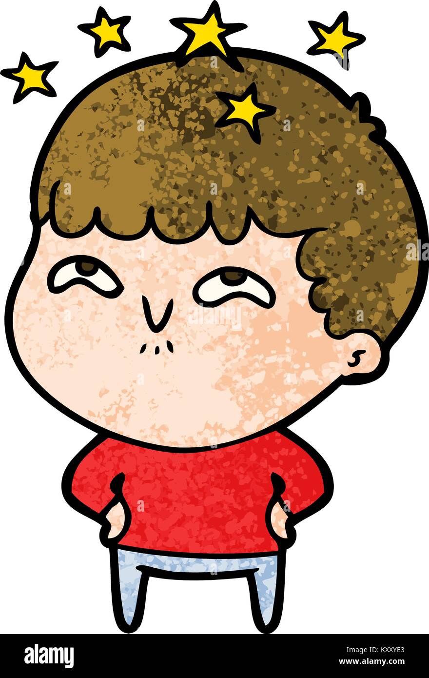 cartoon amazed boy Stock Vector Image & Art - Alamy