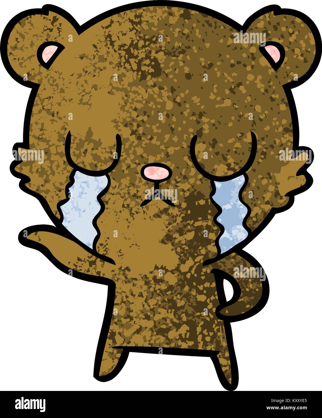 crying cartoon bear Stock Vector Image & Art - Alamy