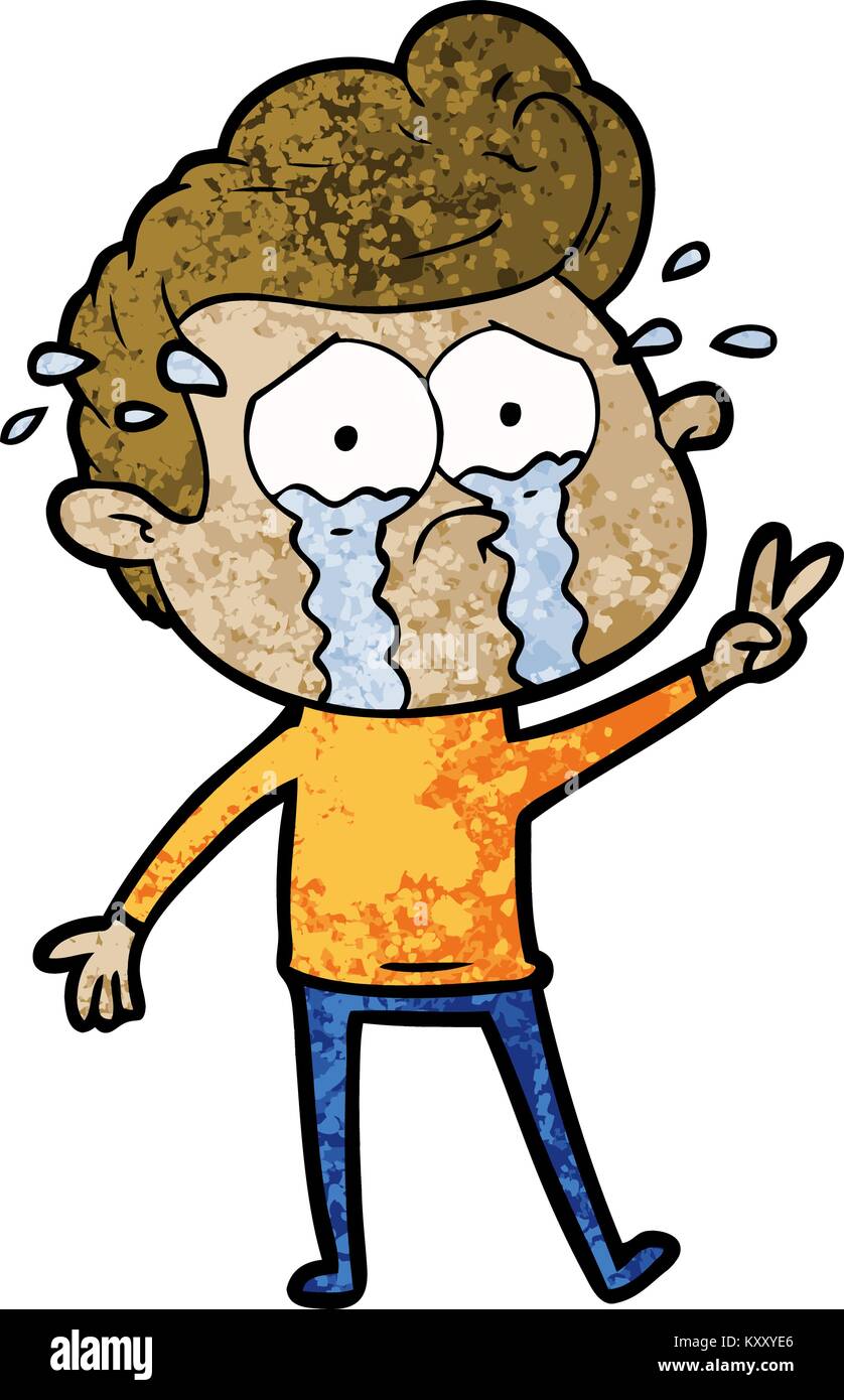 cartoon crying man Stock Vector Image & Art - Alamy