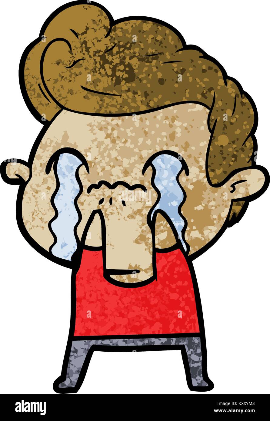 cartoon man crying Stock Vector Image & Art - Alamy