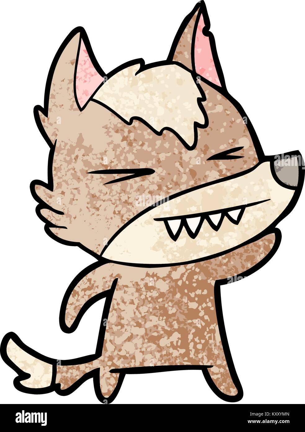 angry wolf cartoon Stock Vector Image & Art - Alamy