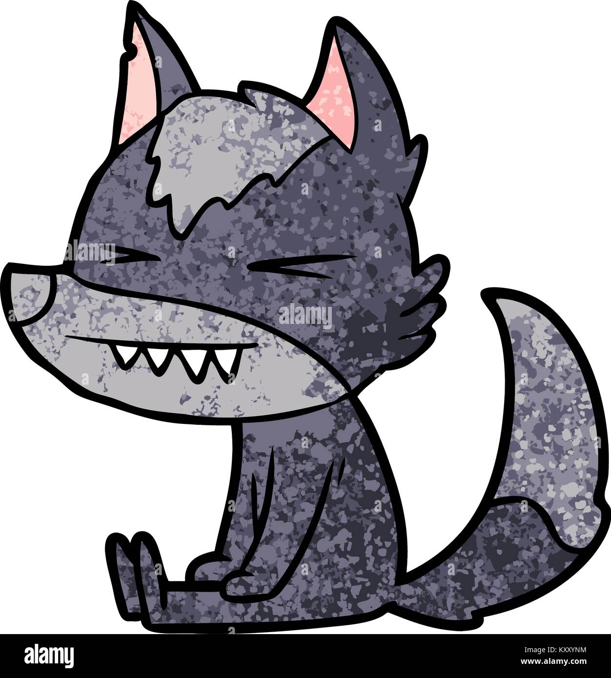 angry wolf cartoon Stock Vector Image & Art - Alamy