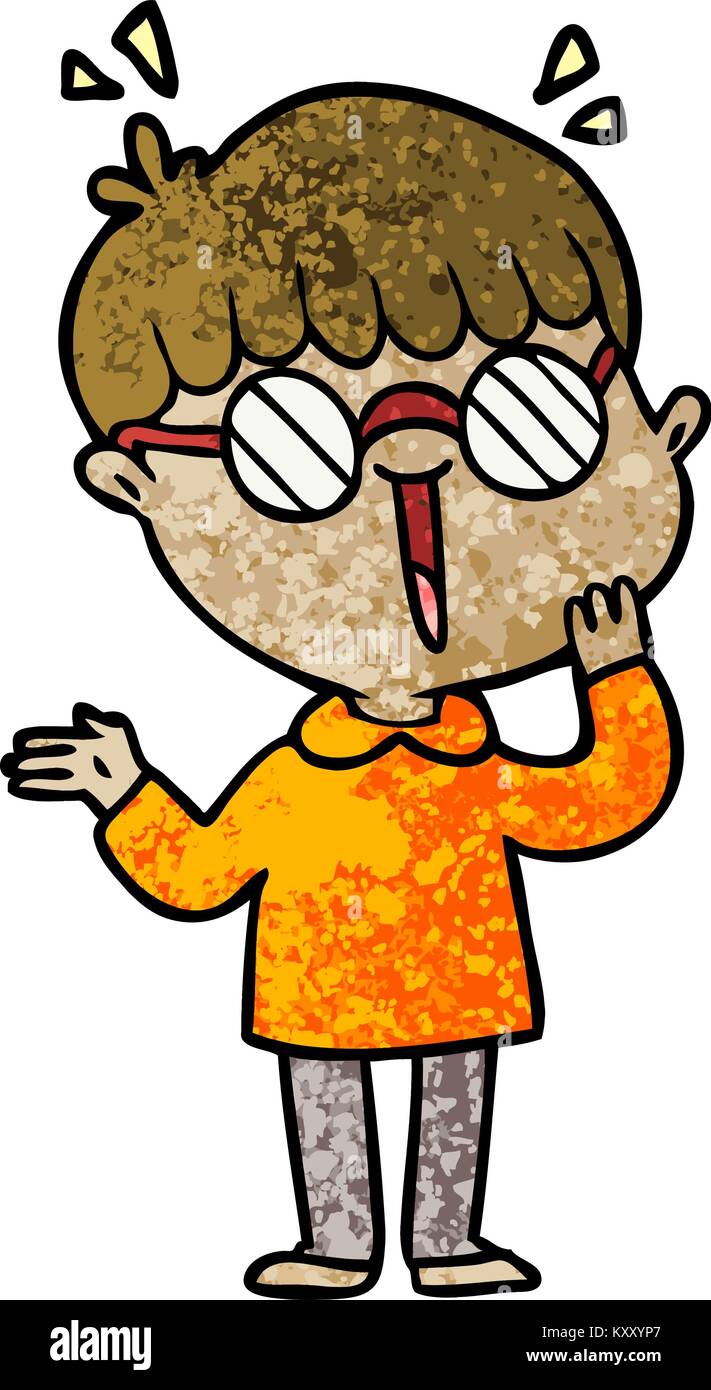 cartoon boy realizing something amazing Stock Vector Image & Art - Alamy