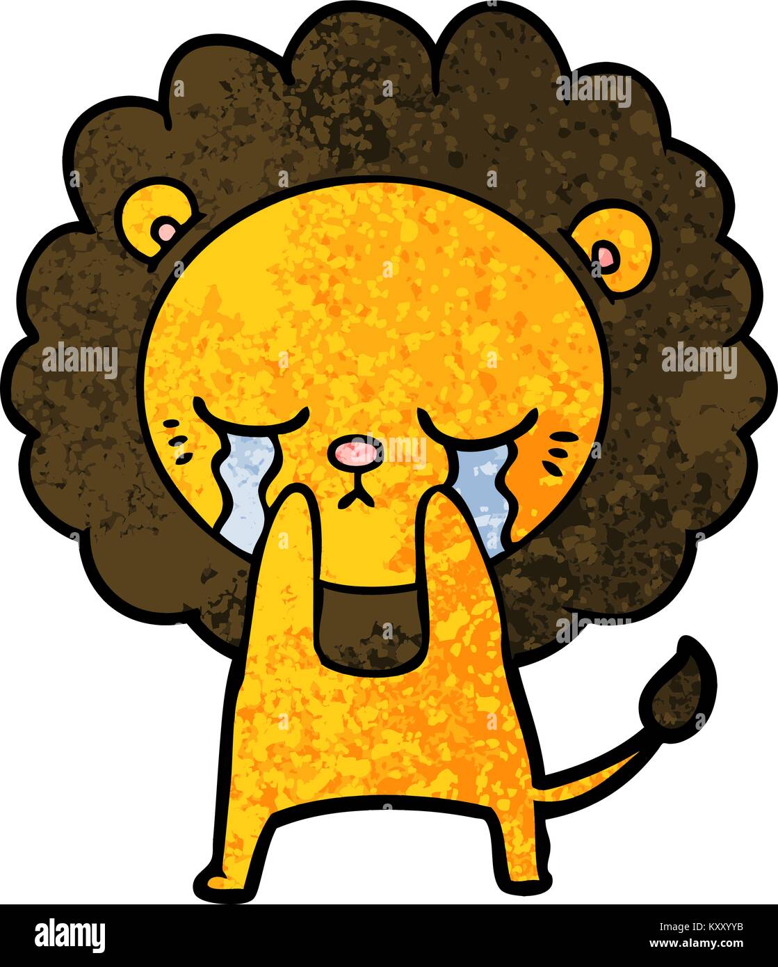 crying cartoon lion Stock Vector Image & Art - Alamy