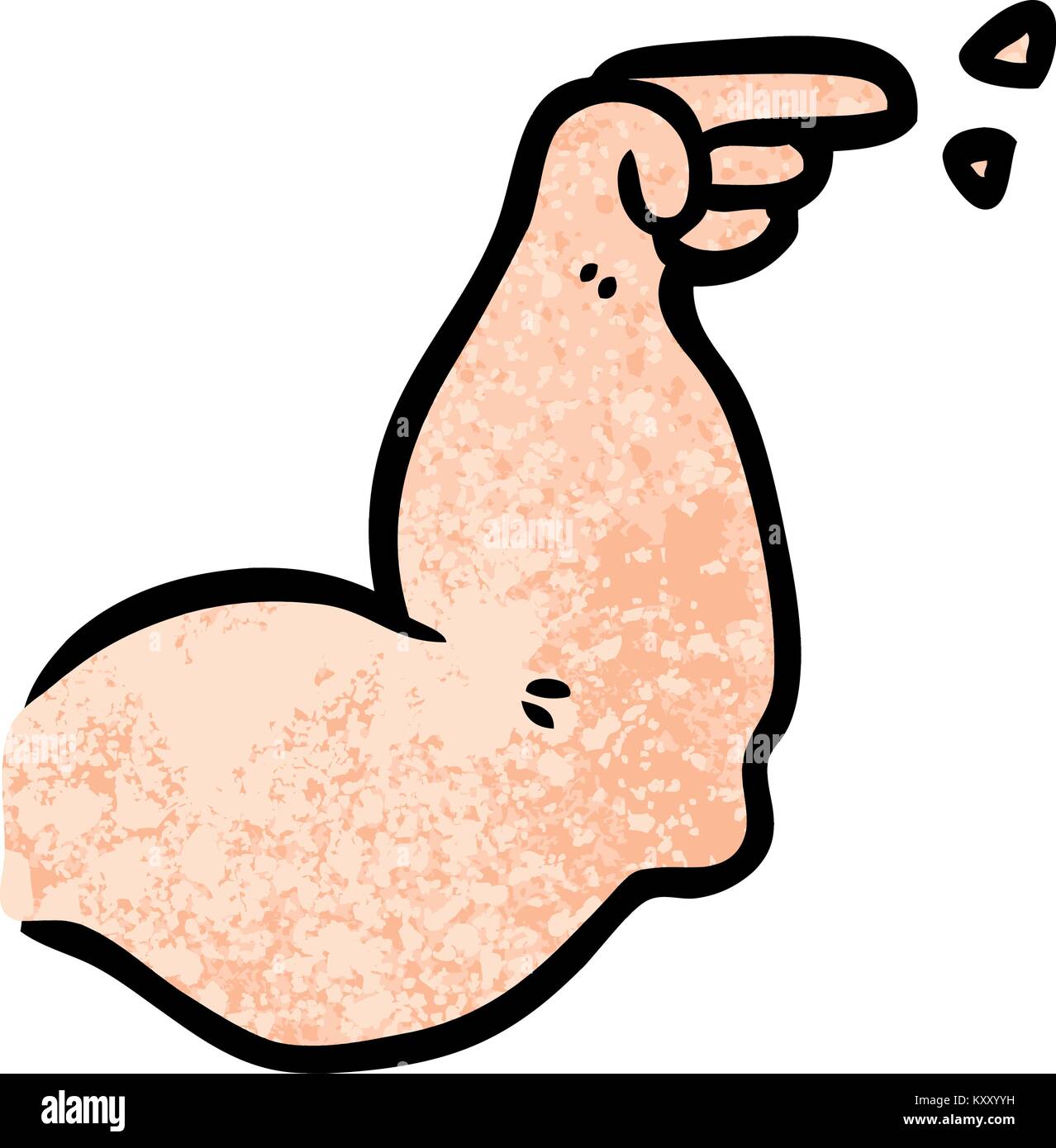 cartoon muscular arm pointing Stock Vector Image & Art - Alamy