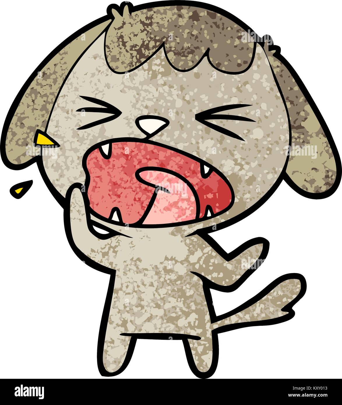 cute cartoon dog barking Stock Vector Image & Art - Alamy