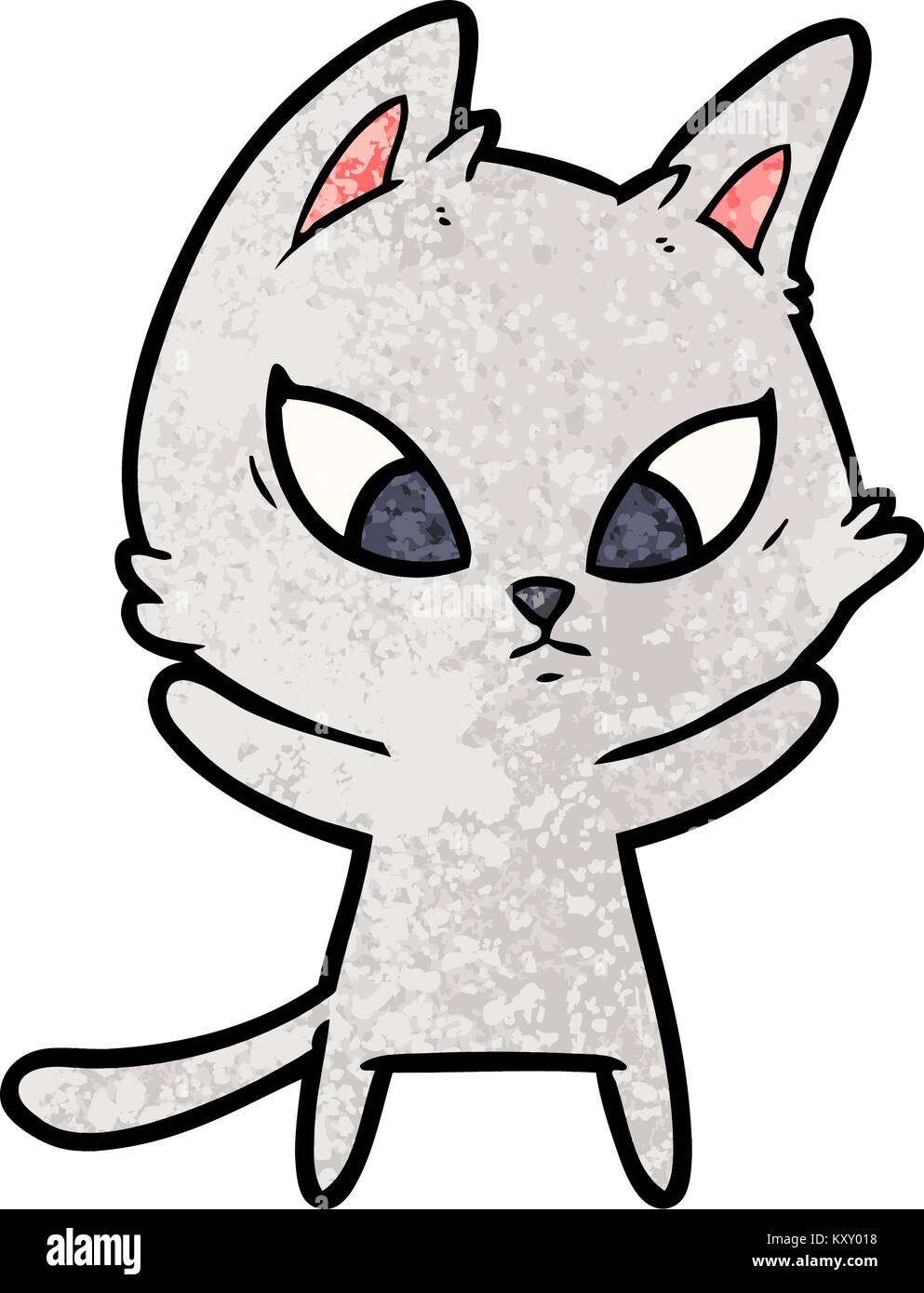 confused cartoon cat Stock Vector Image & Art - Alamy