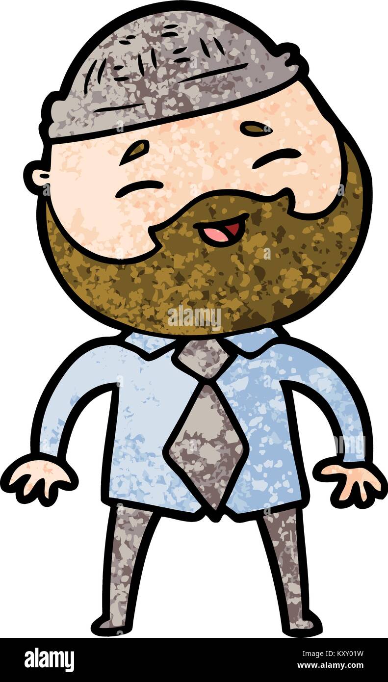 cartoon happy bearded man Stock Vector Image & Art - Alamy