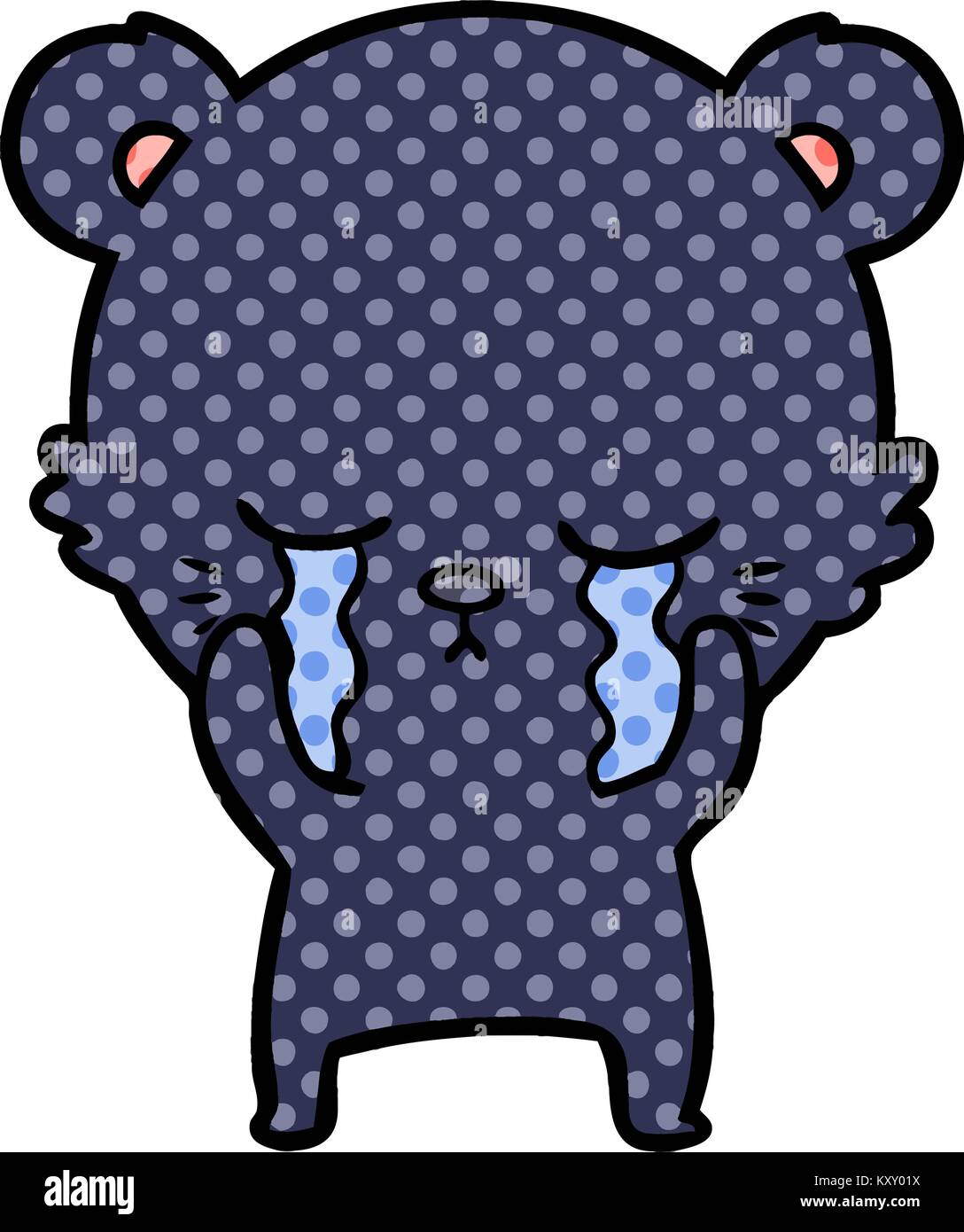 crying bear cartoon character Stock Vector Image & Art - Alamy