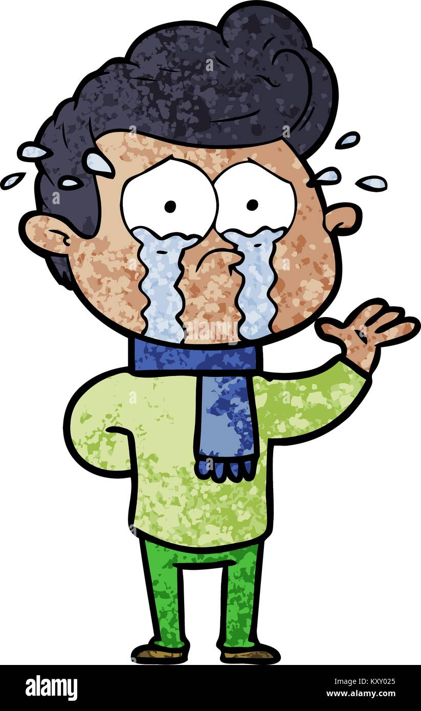 cartoon crying man Stock Vector Image & Art - Alamy