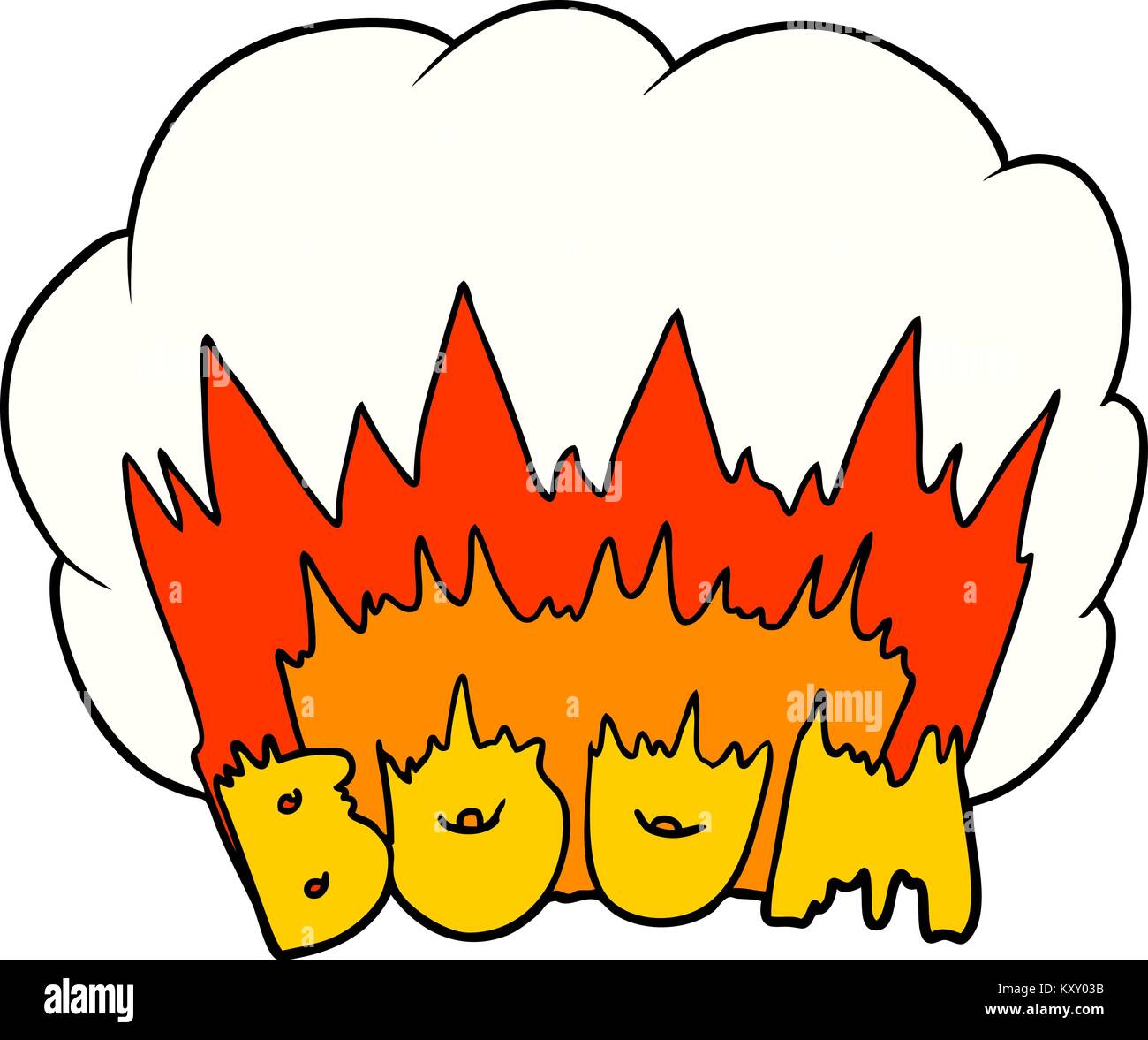 cartoon boom explosion Stock Vector Image & Art - Alamy