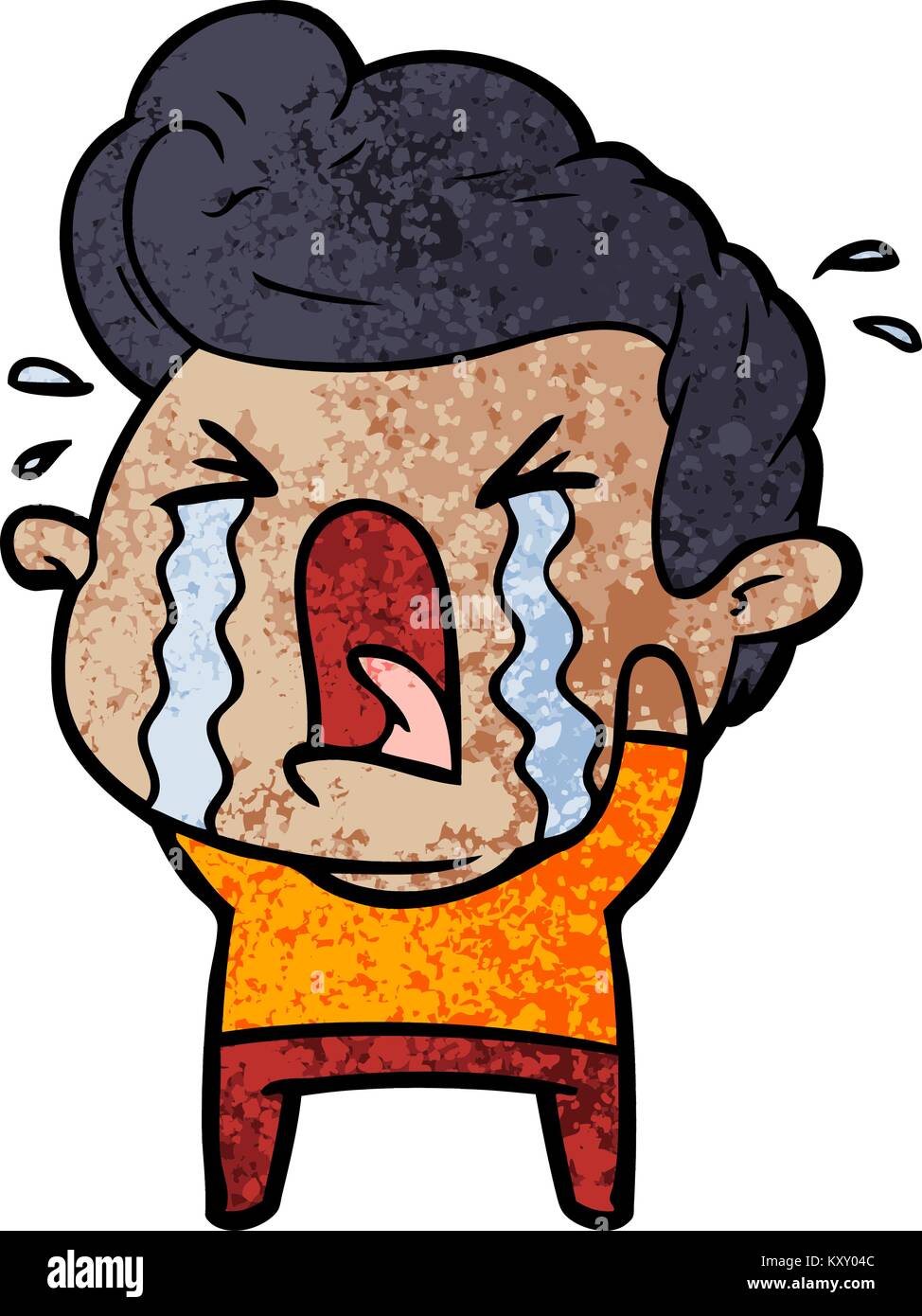 cartoon crying man Stock Vector Image & Art - Alamy