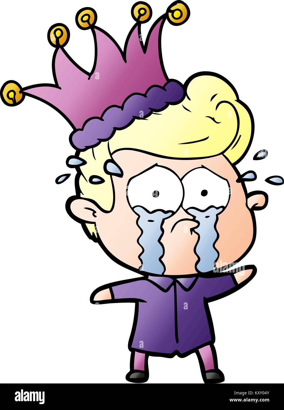 Sad boy in hat Stock Vector Images - Alamy