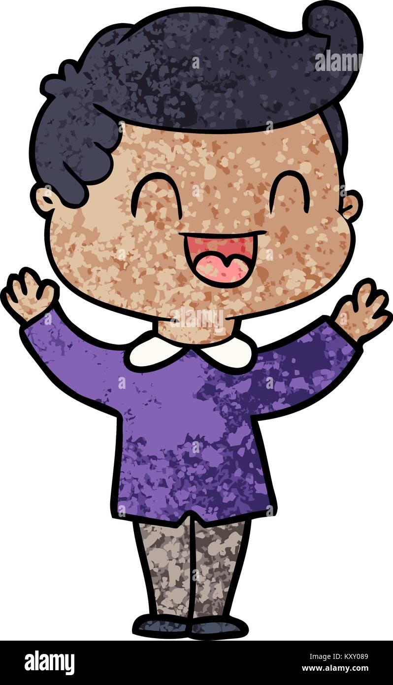 cartoon happy man Stock Vector Image & Art - Alamy