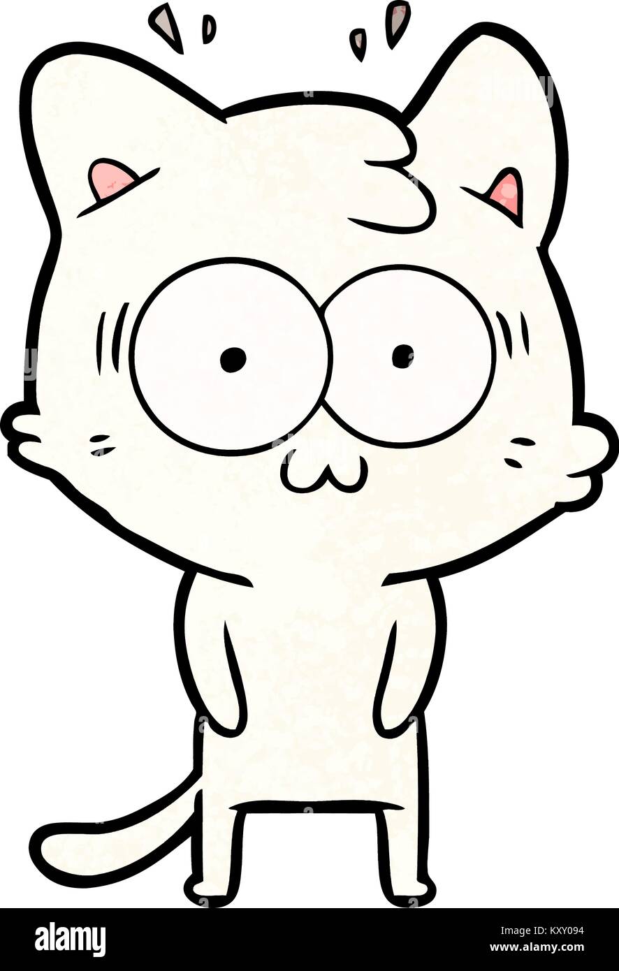 cartoon surprised cat Stock Vector Image & Art - Alamy