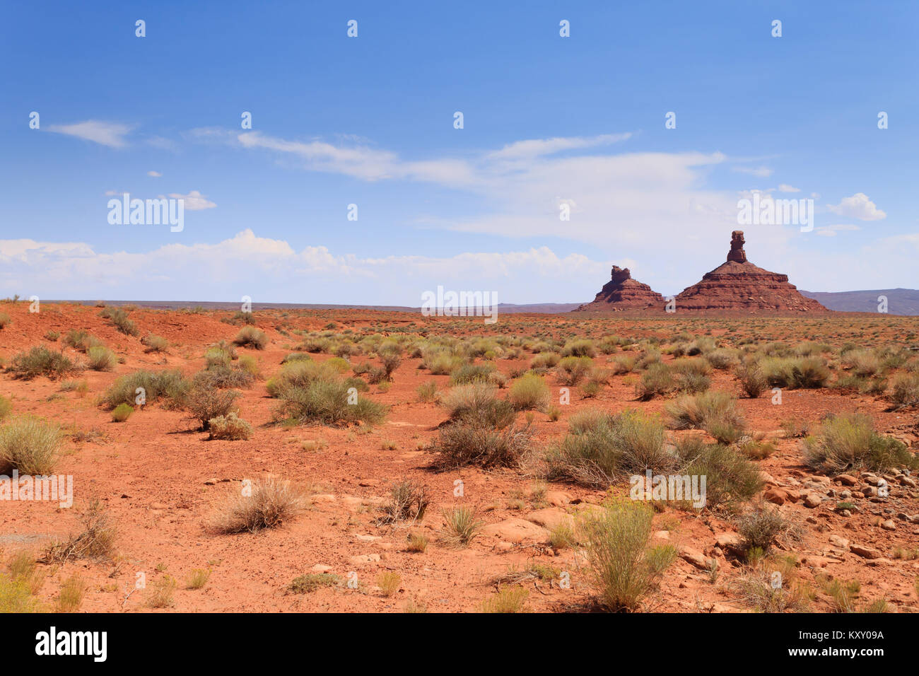 Valley of the Gods view from Utah,USA. Red rocks panorama. Butte and ...