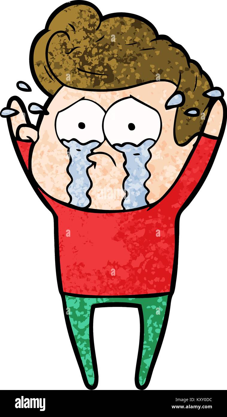 cartoon crying man Stock Vector Image & Art - Alamy