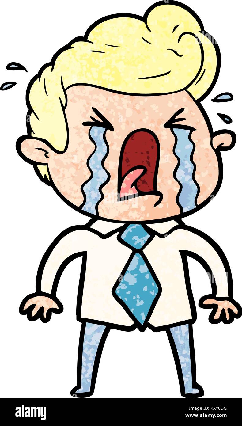 cartoon crying man Stock Vector Image & Art - Alamy