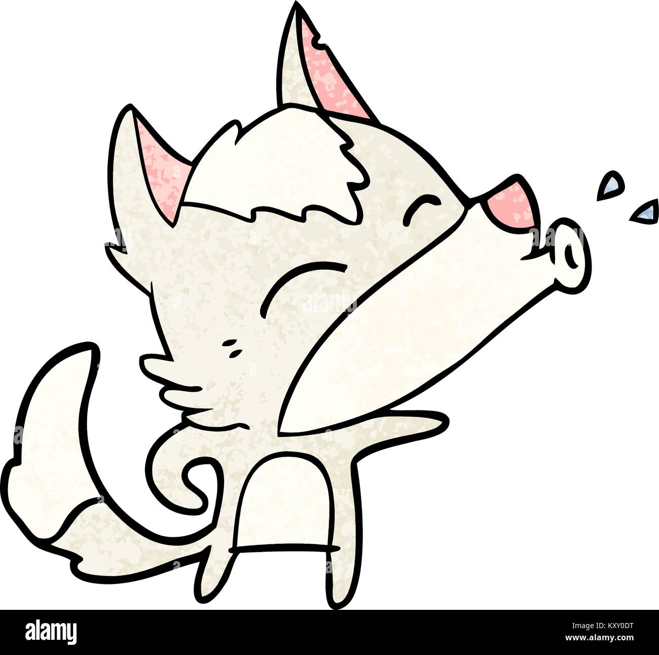 howling wolf cartoon Stock Vector Image & Art - Alamy