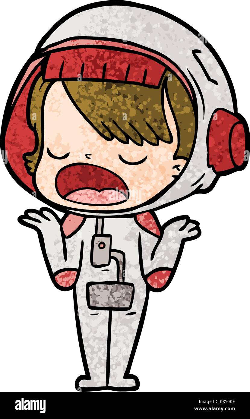 cartoon talking astronaut Stock Vector Image & Art - Alamy