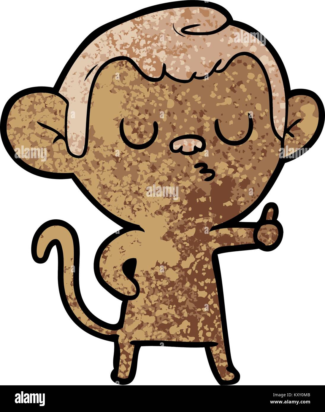 cartoon calm monkey Stock Vector Image & Art - Alamy