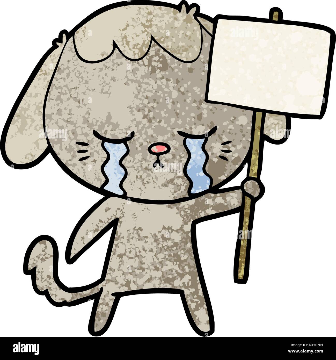 cartoon dog crying Stock Vector Image & Art - Alamy