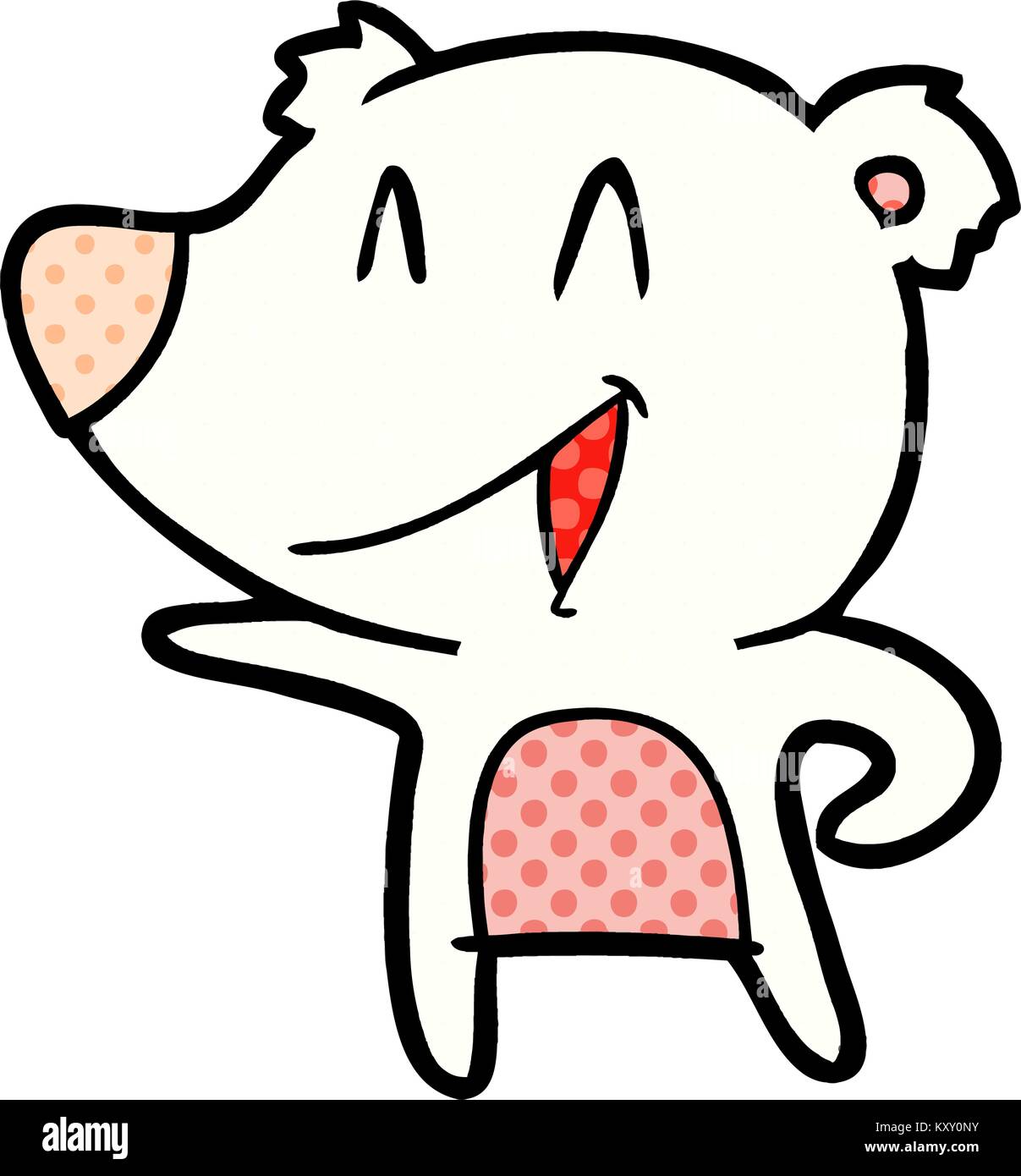 happy polar bear cartoon Stock Vector Image & Art - Alamy