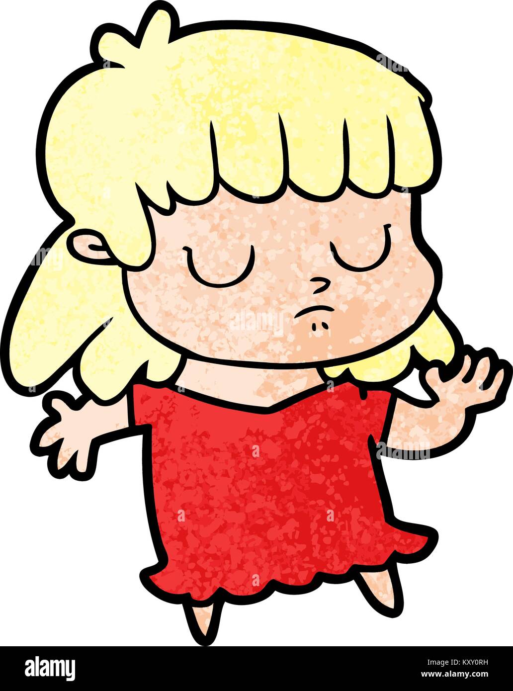 cartoon indifferent woman Stock Vector Image & Art - Alamy