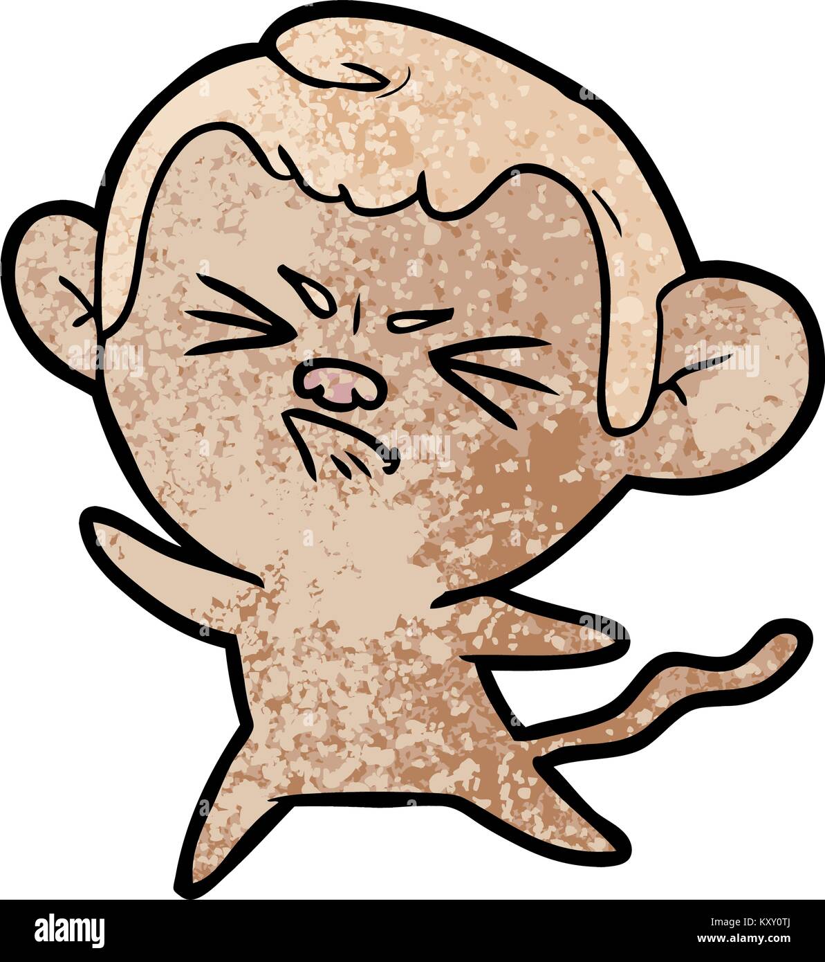 cartoon angry monkey Stock Vector Image & Art - Alamy