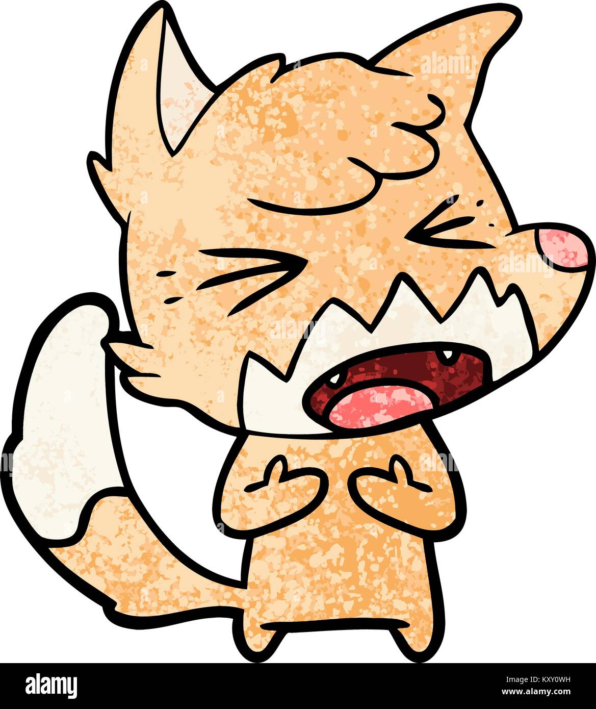 angry cartoon fox Stock Vector Image & Art - Alamy