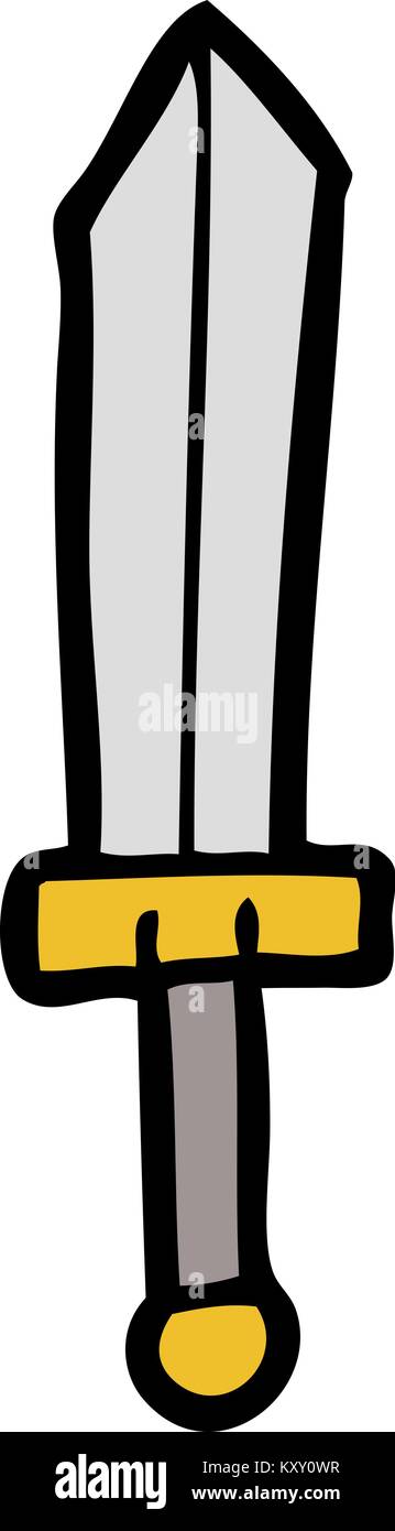 Sword Cartoon Illustration High Resolution Stock Photography and Images ...