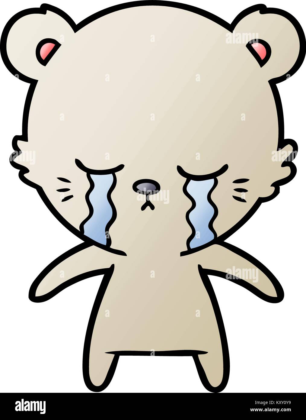 crying bear cartoon character Stock Vector Image & Art - Alamy