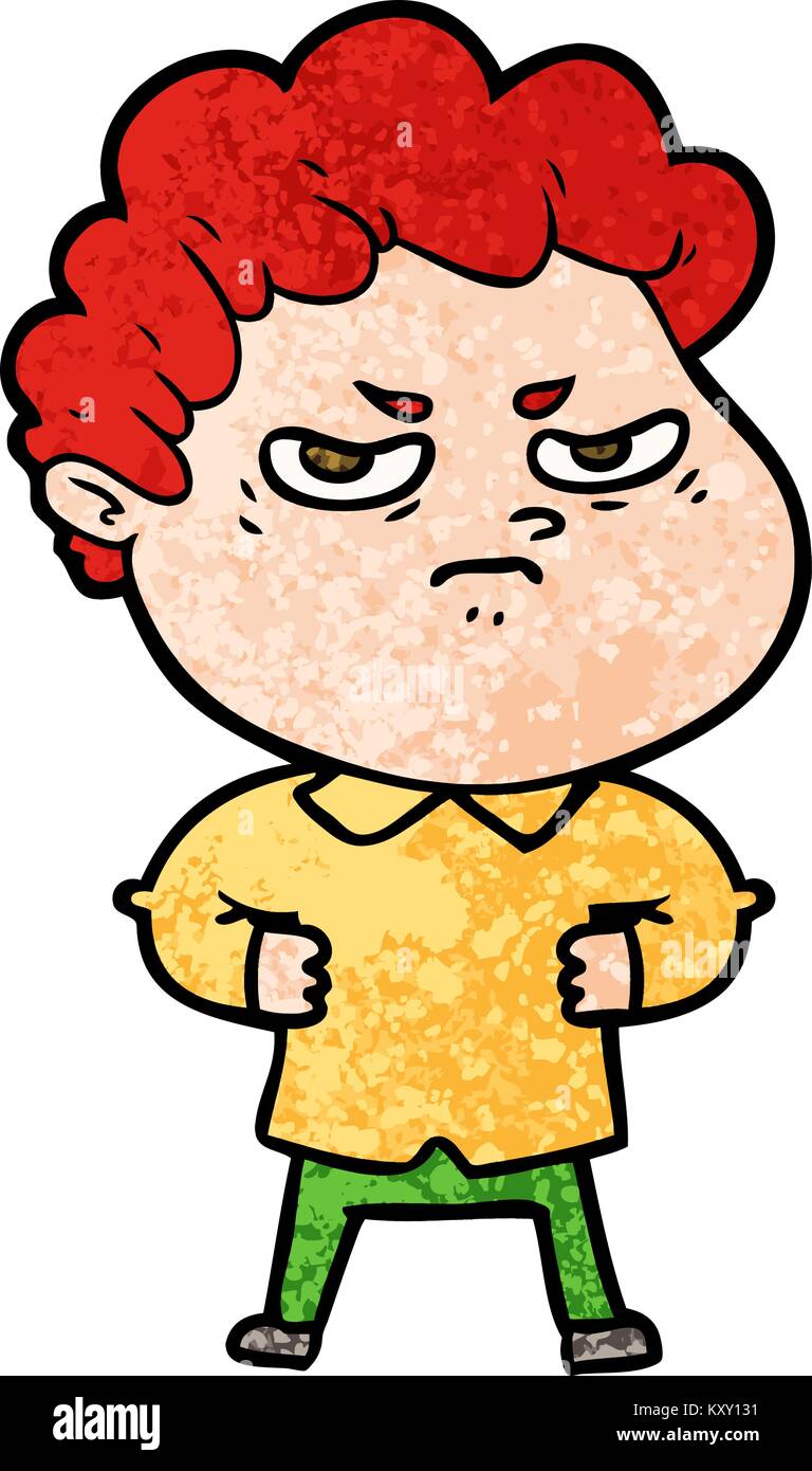 cartoon angry man Stock Vector Image & Art - Alamy