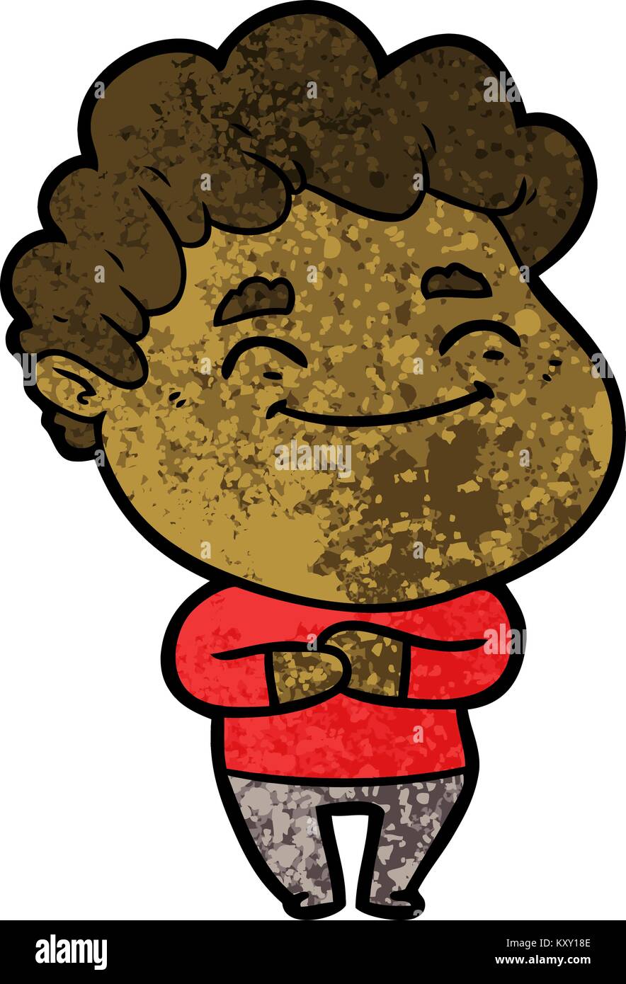 cartoon friendly man Stock Vector Image & Art - Alamy