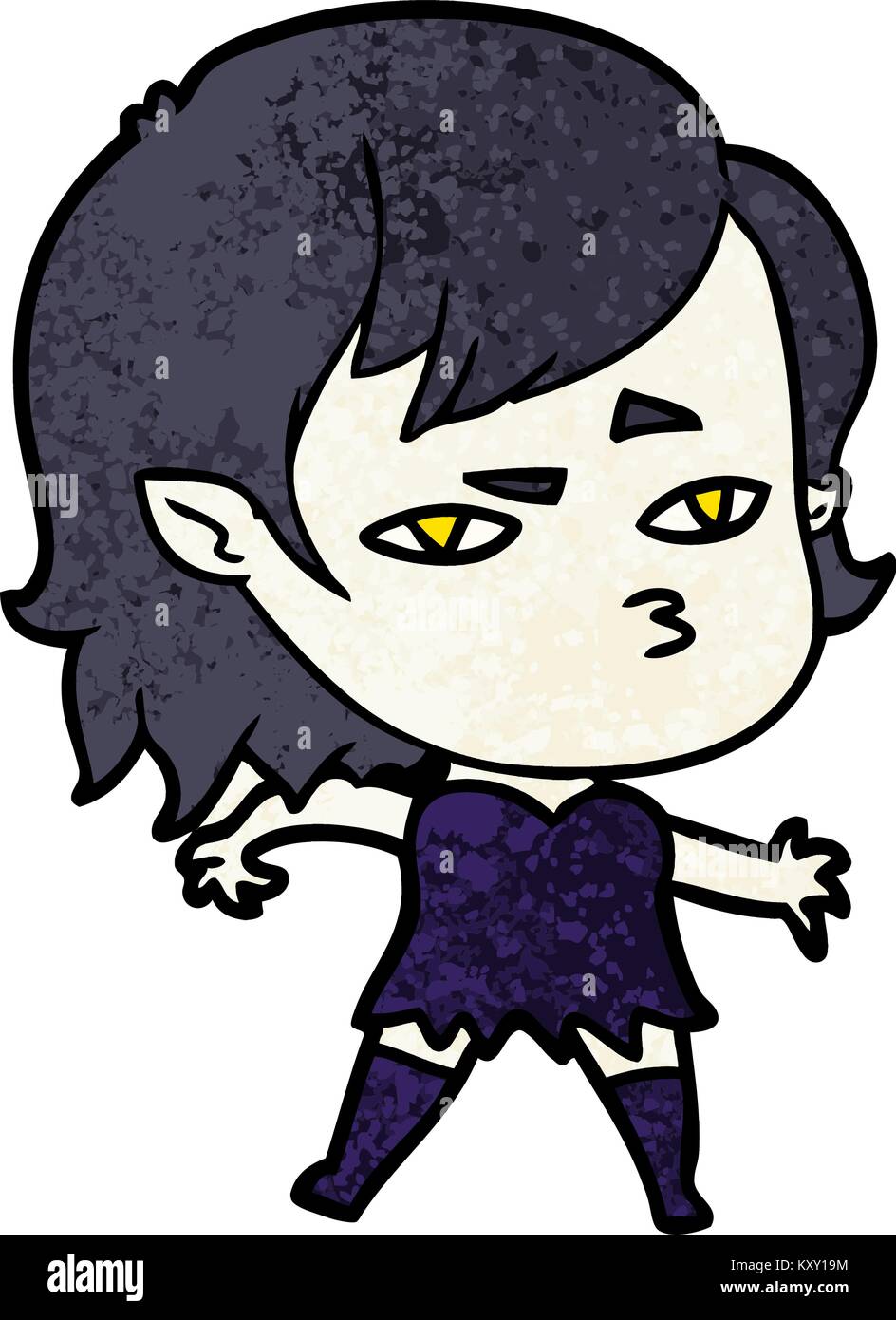cartoon vampire girl Stock Vector Image & Art - Alamy